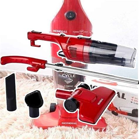 Aspirador De Pó 2 Em 1 Mondial 1100w Turbo Cycle Ap 36 Vermelho E