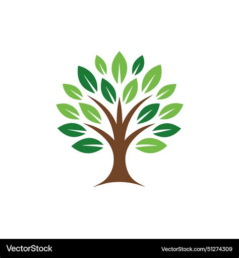 Tree With Roots Royalty Free Vector Image VectorStock