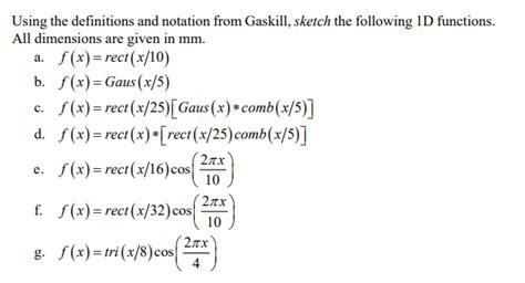 Solved Find The Fourier Transform For Each Function Use Chegg