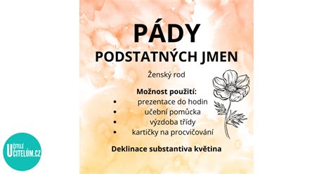 PÁdy Český Jazyk Učiteléučitelům Cz