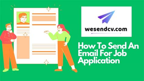 How To Send An Email For Job Application A Comprehensive Guide