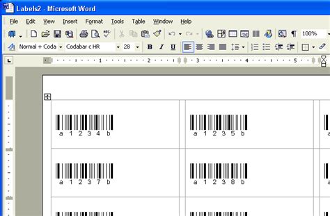 Print Your Own Codabar Labels From Word Excel Or Access Print Your Own Codabar Labels From Word Excel Or Access