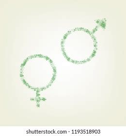 Sex Symbol Sign Vector Green Hexagon Stock Vector Royalty Free Shutterstock