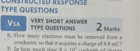 Type Questionsvsa Very Short Answer Type Questions2marks8 How Many