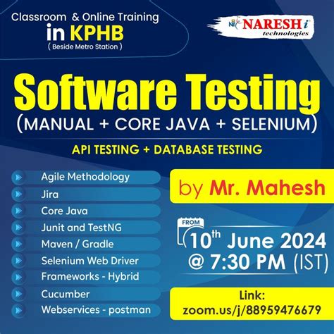 Software Courses In Hyderabad On Linkedin Selenium Softwaretesting Manualtesting