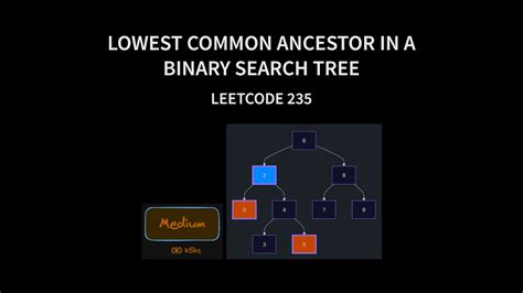 Lowest Common Ancestor In A Binary Search Tree Leetcode 235