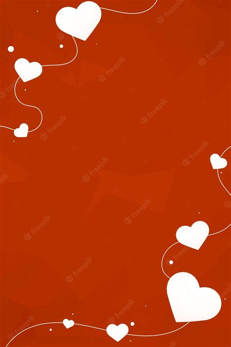 Free Vector Vector Heart String Border Geometric Pattern Background