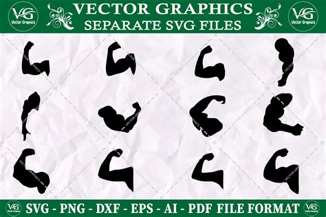 Muscle Svg Bicep Svg Muscles Svg Creative Market
