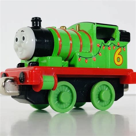 Percy Christmas Light Thomas The Train Diecast Metal Tank Engine Take