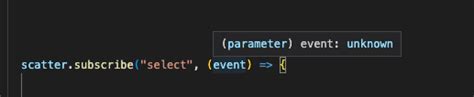 Support Typing For `eventmap` Select Event · Issue 119 · Flekschas