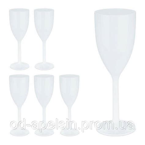 Купити Келихи для вина пластикові набір з 6 штук ціна 1299 ₴ Prom Ua Id 1818946453