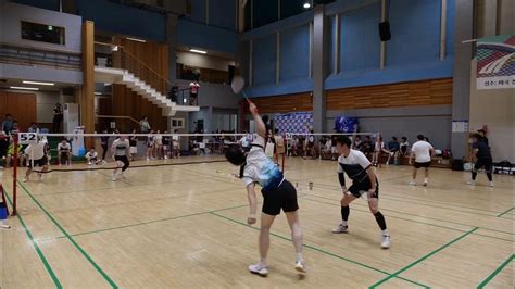 2024 9월 쏘텍스컵 통일로 스포츠연맹 전국 배드민턴 대회 3040남복a 김지웅 조명훈 Vs 이준현 최형기 Youtube