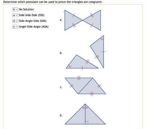Solved No Solution Side Side Side SSS Side Angle Side Chegg Com