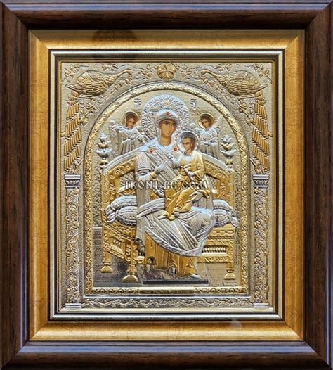 Сребърна икона на Света Богородица Всецарица