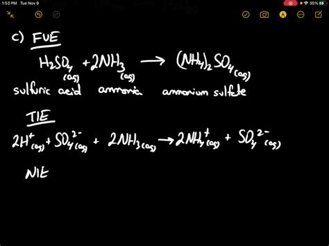 Solvedwrite Balanced 1 Formula Unit 2 Total Ionic And 3 Net