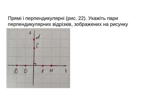Прямі і перпендикулярні рис 22 Укажіть пари перпендикулярних вiдрiзкiв зображених на