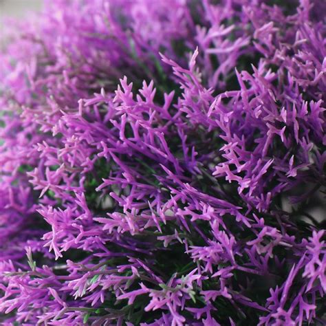 Simulated Purplish Artificial Grass Ball Bar Shopp Vicedeal