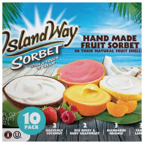 Island Way Sorbet Hand Made Assorted Fruit Sorbet Smart And Final