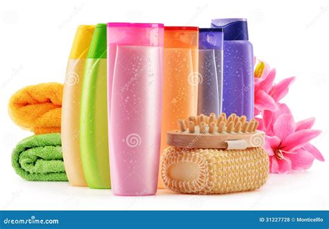 Plastic Flessen Van Lichaamsverzorging En Schoonheidsproducten Stock Foto Image Of Chemisch