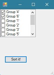 Powershell Checkbox Put Checked Items On Top Stack Overflow