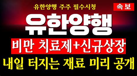 유한양행 주가전망 긴급 미노출 머스크 턱선 살려준 위고비 이뮨온시아 코스닥 상장 청구 또 다시 유한양행 기업 가치 10배 폭등 임박 1주라도 파시면 안됩니다