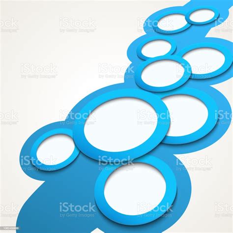 디자인 템플릿동그라미와 추상 파란색 배경입니다 3 차원 형상 설계 0명에 대한 스톡 벡터 아트 및 기타 이미지 0명 곡선 깨끗한 Istock