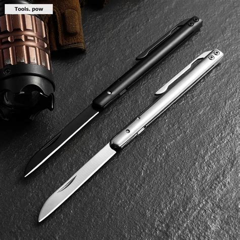 휴대용 스테인레스 스틸 미니 접이식 칼 날카로운 칼 필드 미니 과일 칼 가정용 주방 칼 캠핑 도구 D2칼 Aliexpress