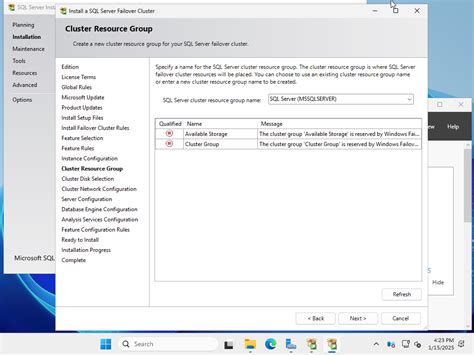 Windows Server 2025 Sql Server 2022 Failover Cluster Instance 1 Server World