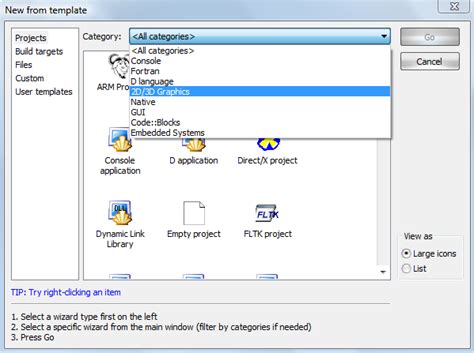Graficación Programa inicial de code blocks
