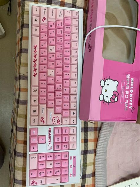 새상품헬로키티유선키보드 헬로마켓