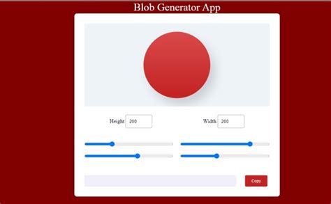 Blob Generator App Using Html And Css In Vanillajs With Source Code Sourcecodester