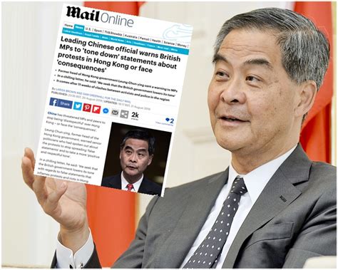 【逃犯條例】梁振英否認去信英政客促停煽動香港示威 星島日報
