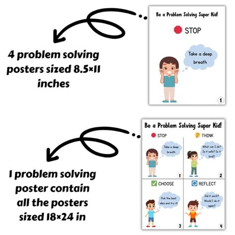 Editable Problem Solving Scenarios Sel Cards Posters Back To School K 2