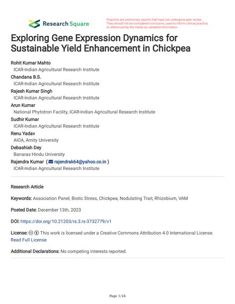Pdf Exploring Gene Expression Dynamics For Sustainable Yield