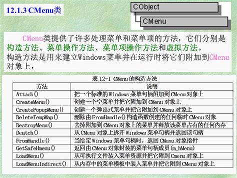 面向对象与可视化程序设计第十一讲菜单设计ppt