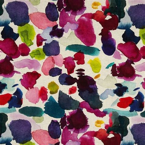 Polyester Ruby Fabric Digital Water Colour Print Multicolour At ₹ 94 Meter In Surat