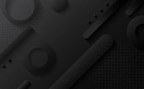 Abstract Gradient Grey And Black Minimal Style Of Decorative Artwork With Halftone Background