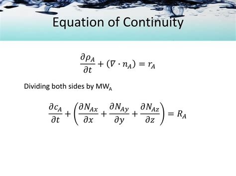 Ppt Equation Of Continuity Powerpoint Presentation Free Download Id 2567040
