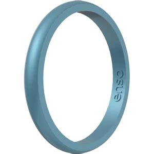 Enso Rings Halo Birthstone Series Silicone Ring 3 Blue Topaz Target