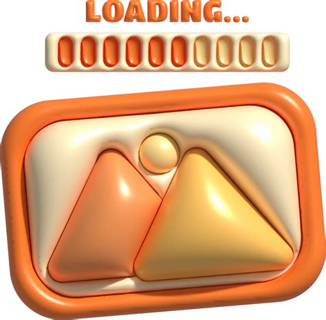 Loading Bar And Progress Visualization Of Photos Loading Status