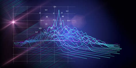 Abstract Background With Color Infographic Data Visualization With Lens Effects Futuristic