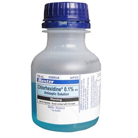 Chlorhexidine Acetate Antiseptic 01 Solution 100ml Tobe Healthcare