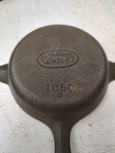 Vintage Wagner Ware 1050 B And E Cast Iron Ashtray Skillets Made In Usa