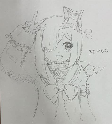 天音かなた今日の描き散らし 天音かなたさん かなたーと 鹿の胴体の漫画