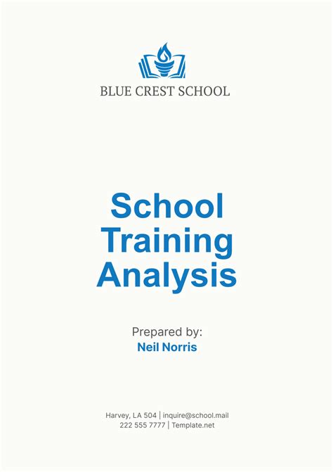 Free School Training Analysis Template To Edit Online