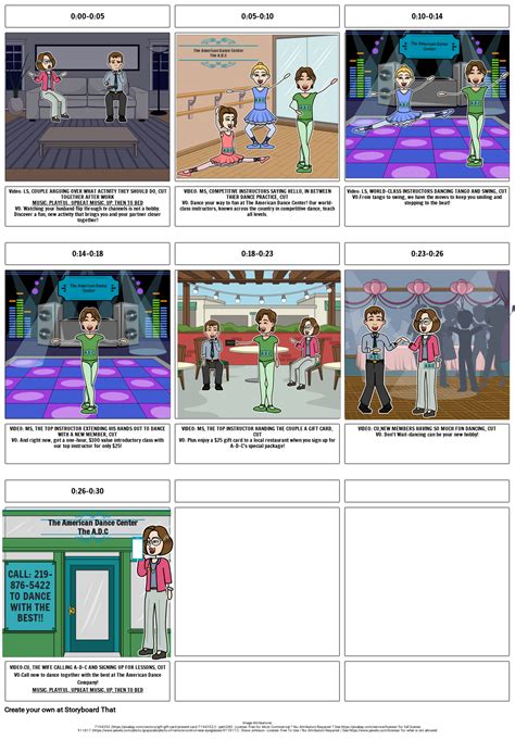 American Dance Center Storyboard Storyboard By 37766f56