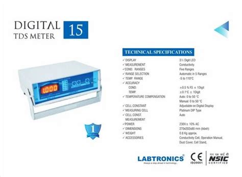 TDS And Salinity Meters Digital TDS Meter Manufacturer From Panchkula