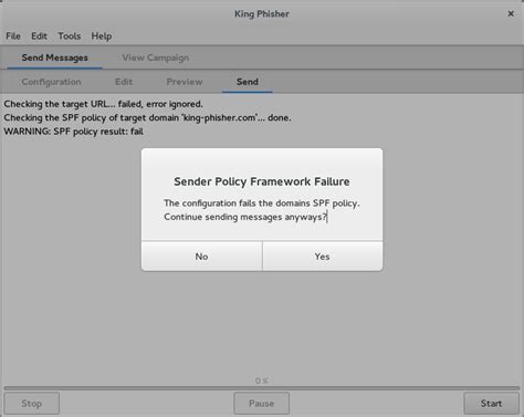 King Phisher Spf Check Failure War Room