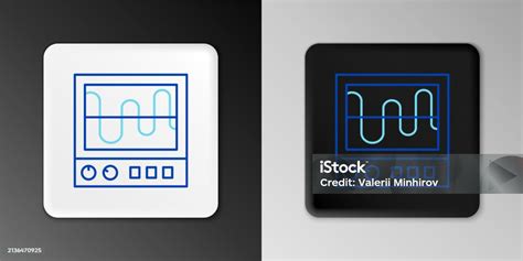 라인 오실로스코프 측정 신호파 아이콘이 회색 배경에 분리되어 있습니다 다채로운 윤곽선 개념 벡터 0명에 대한 스톡 벡터 아트 및