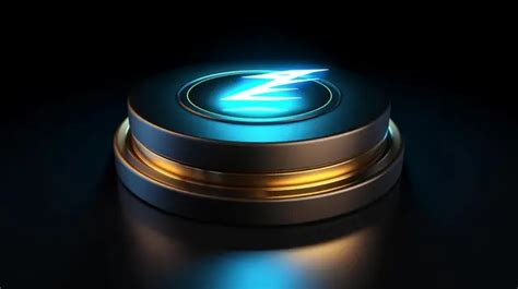 Exquisite Lightning Ui Stunning 3d Render On A Pure White Background